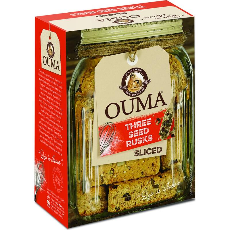 Ouma Rusks - Three Seed (Sliced) 450g – Moederland